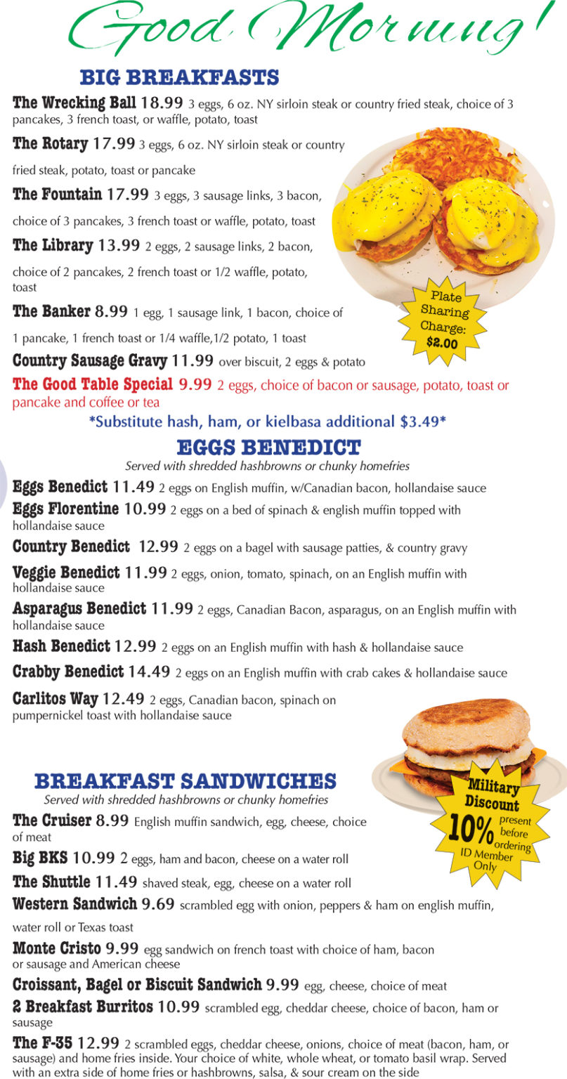 The Good Table | Fine Company...The Food's Good, Too!